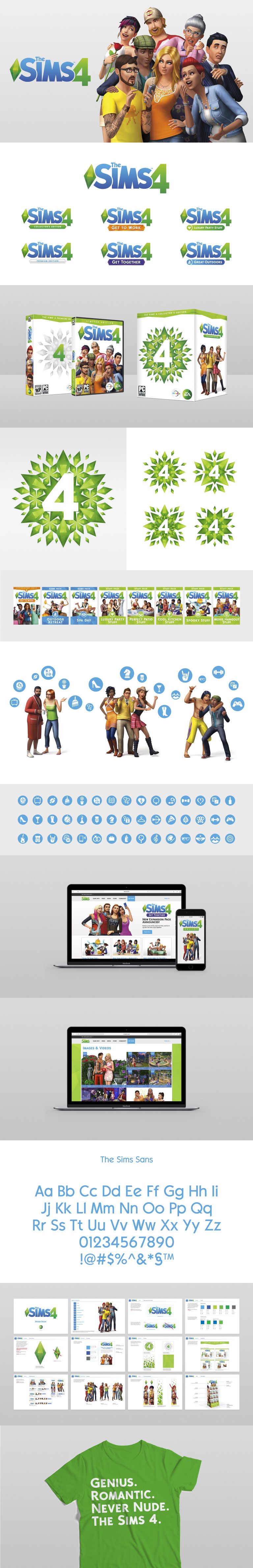 Diseño de marca de Los Sims 4 por Z Lin – Simlish 4