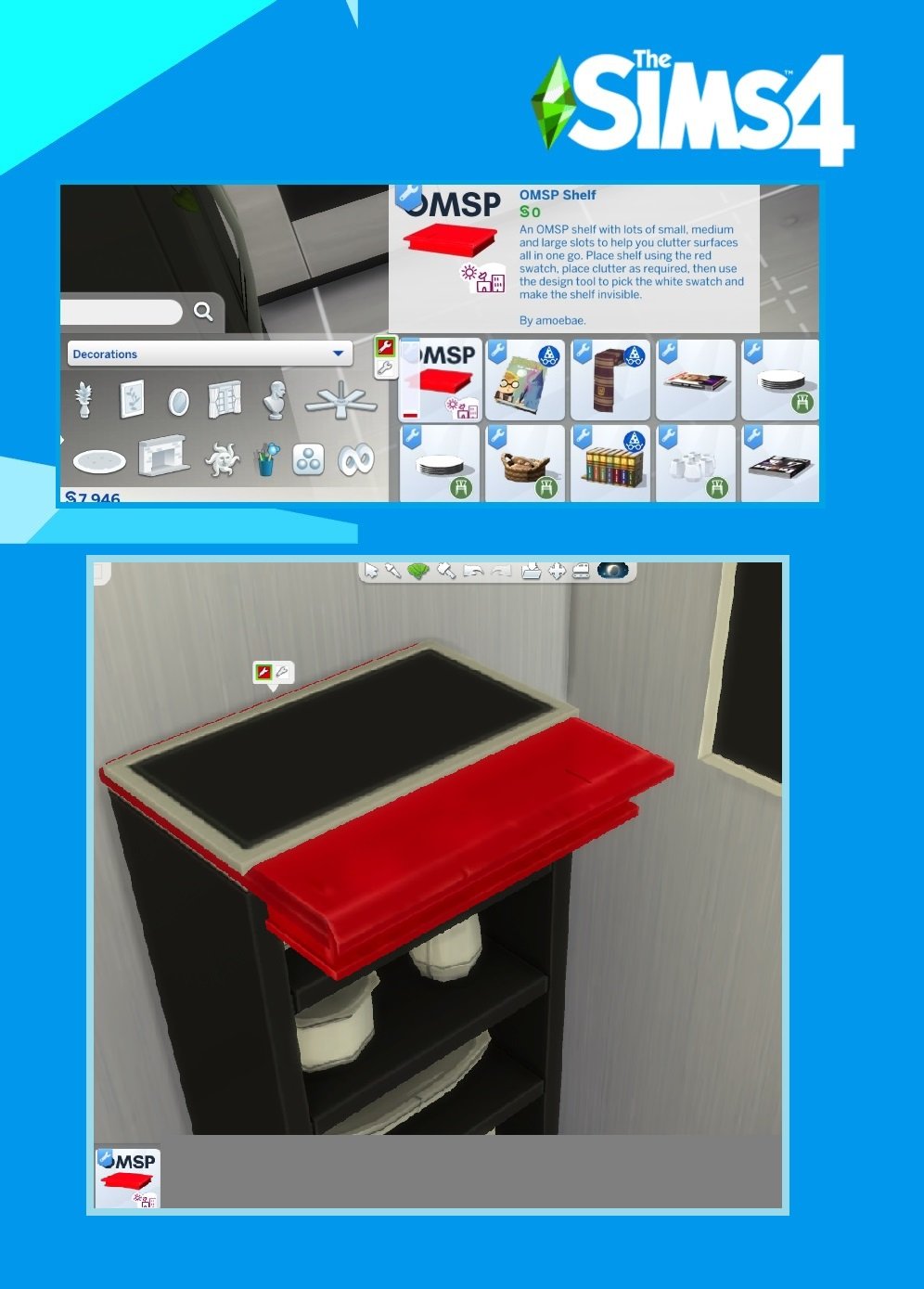 Mod: Más espacios en las superficies de los muebles con el mod "OMSP ...