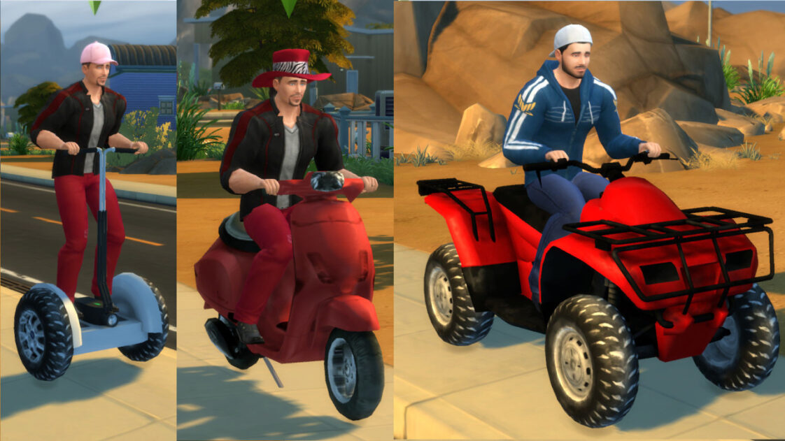 Mod: Ahora puedes usar un Segway, ATV o un Scooter en Los Sims 4