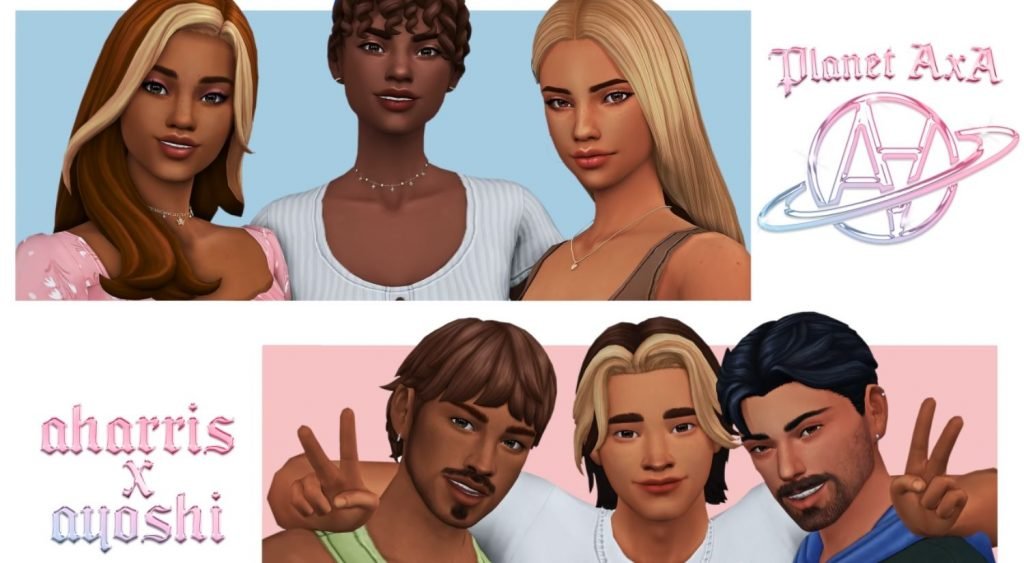 CC: Collection AxA 2021 - Planet AxA en Los Sims 4 - Simlish 4