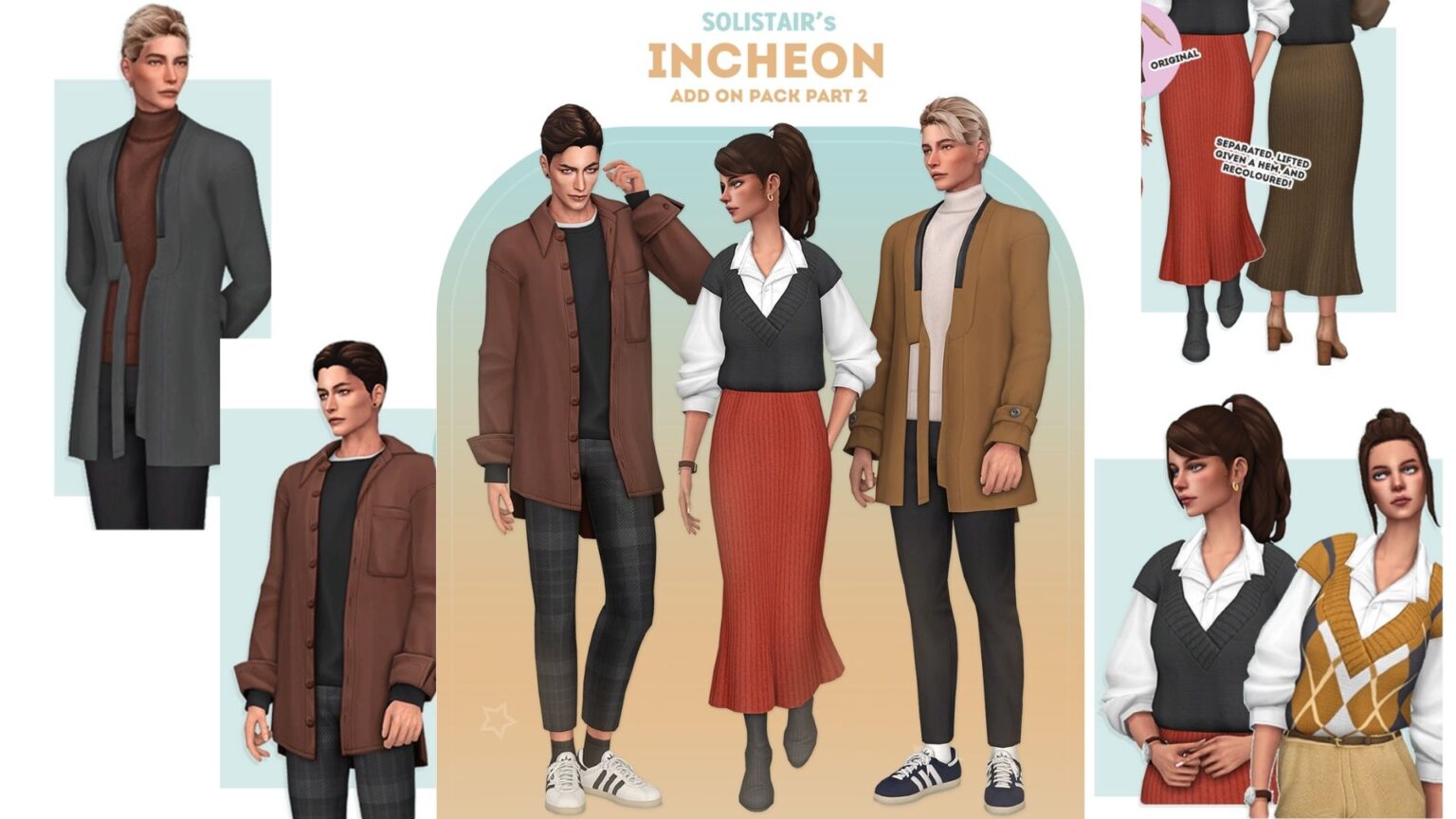 CC: Incheon packs adicional de moda coreana para Los Sims 4 segunda ...