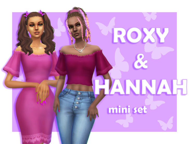 CC: "ROXY & HANNA SET" en Los Sims 4 por G. | Simlish 4