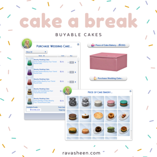 MOD: Cake a break por Ravasheen - Simlish 4
