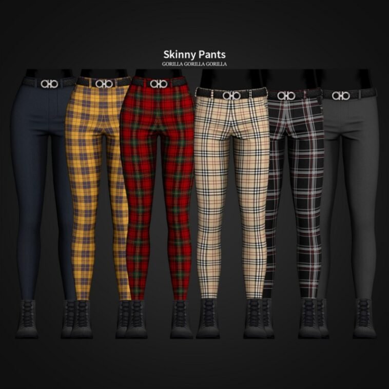 CC: Pantalones ajustados para Los Sims 4 - Simlish 4