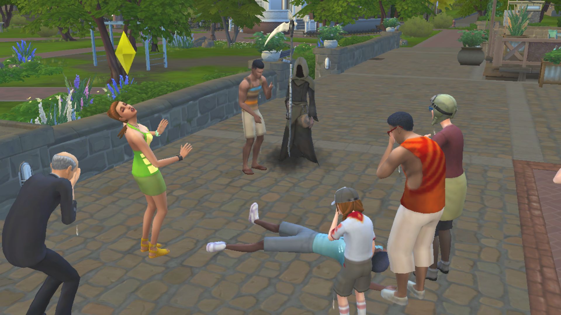 Enamorando a La Parca en Los Sims 4 - Simlish 4