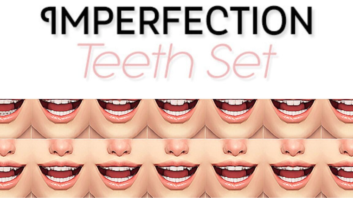 CC: "Imperfection Teeth Set" en Los Sims 4 por Yooniesims - Simlish 4