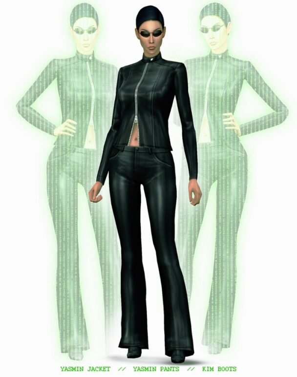 CC: The Glitch colección inspirada en Matrix para Los Sims 4. - Simlish 4