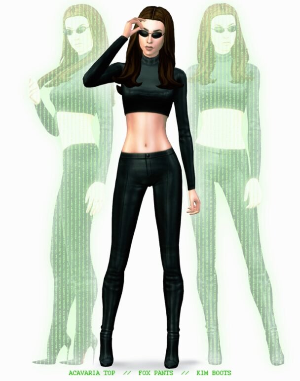 CC: The Glitch colección inspirada en Matrix para Los Sims 4. - Simlish 4