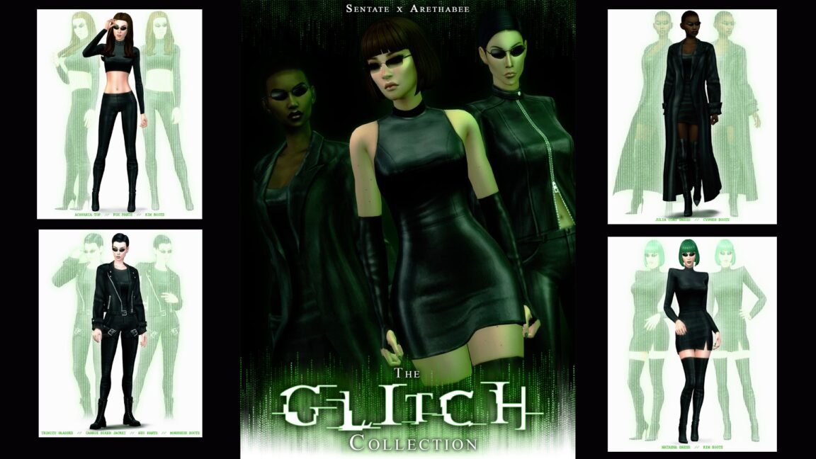 CC: The Glitch colección inspirada en Matrix para Los Sims 4. - Simlish 4