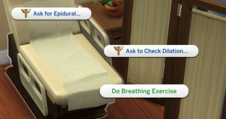 Child Birth Mod (Partos Realistas) de PandaSama para Los Sims 4 - Simlish 4