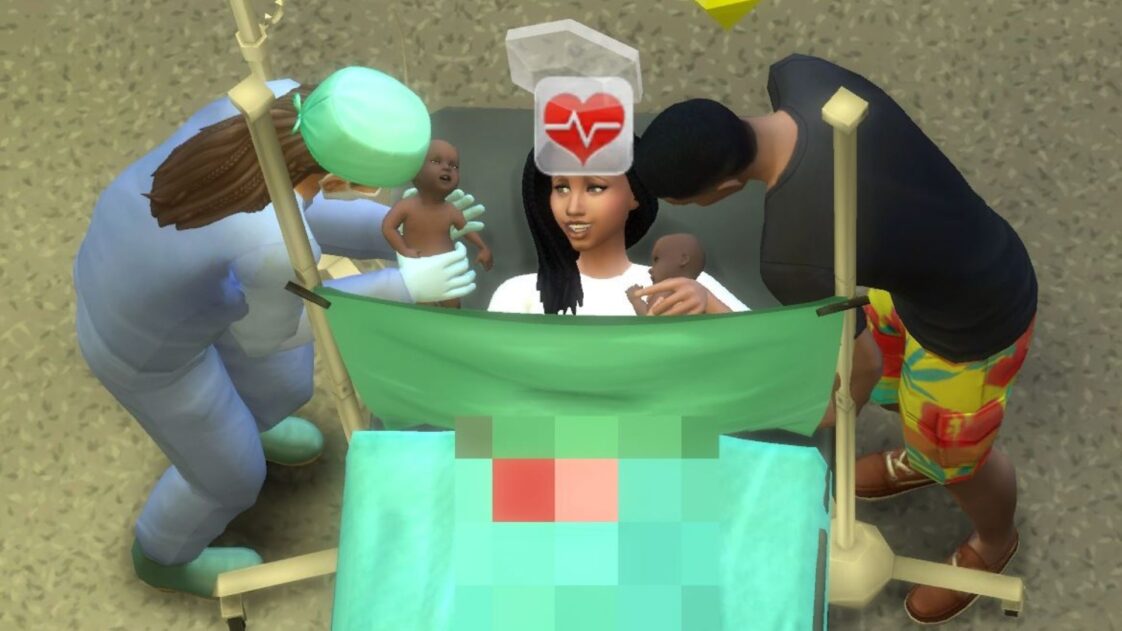 Child Birth Mod (Partos Realistas) de PandaSama para Los Sims 4 | Simlish 4