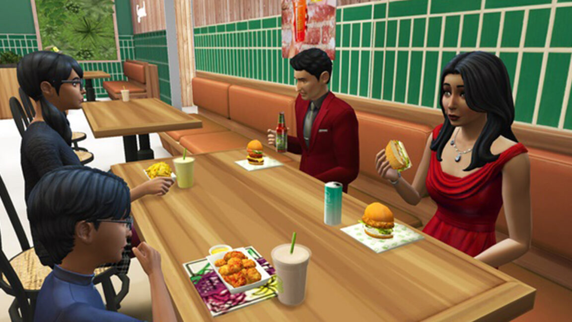 Mod: Shake Shack por Insimnia para Los Sims 4 | Simlish 4