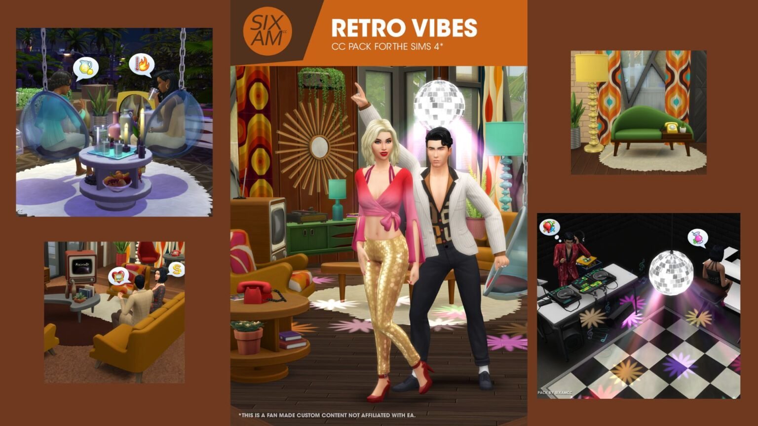CC: Vibras Retro para Los Sims 4. - Simlish 4