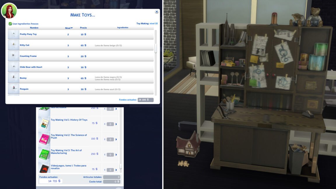 Mod: Estación para fabricar juguetes por Pied Piper para Los Sims 4 ...