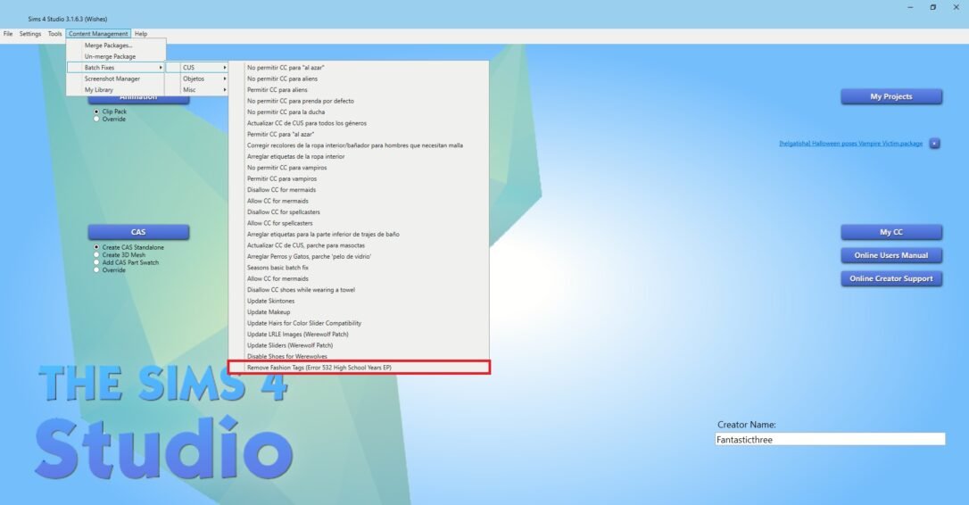 Tutorial: Reparar error 532 en Los Sims 4 con el Sims 4 Studio - Simlish 4