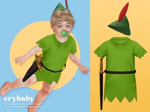 CC: Disfraces de Halloween para infantes y niños en Los Sims 4. - Simlish 4
