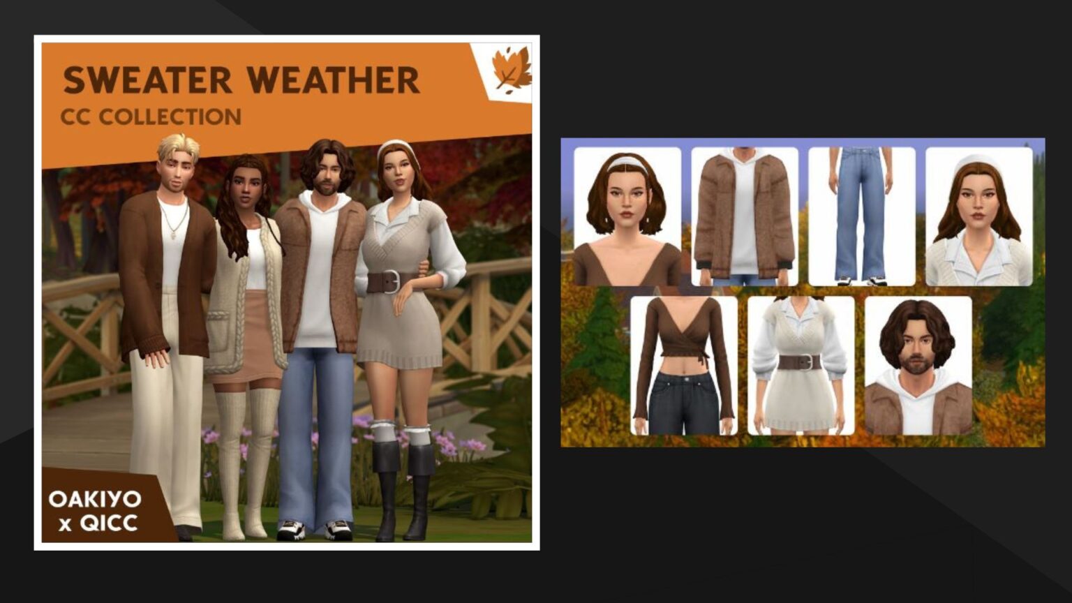 CC: Colección de ropa otoñal maxis match para para mujeres y hombre ...