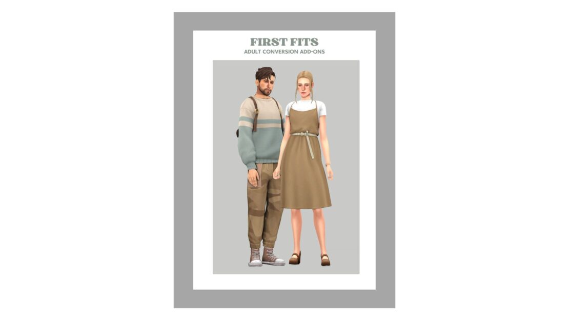 CC: "Firts fits kit adult conversion add ons" parte 2 en Los Sims 4 por ...