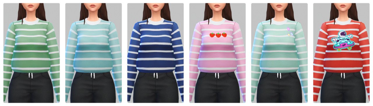 CC: "Chelsy Tshirt" en Los Sims 4 por Pixelunivairse - Simlish 4