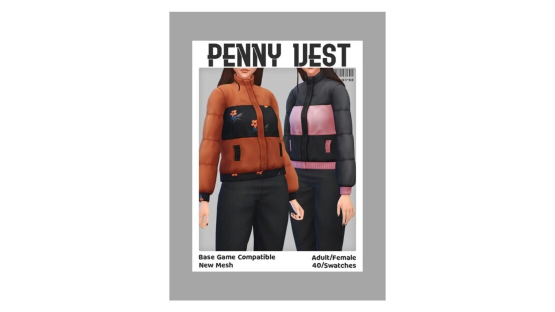 CC:"Penny Vest" en Los Sims 4 por Pixelunivairse - Simlish 4