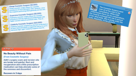 Mod: Autoimagen, Autoestima y Cirugías estéticas para Los Sims 4 ...