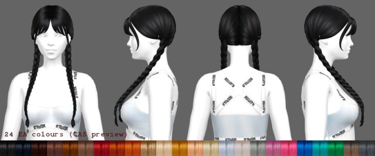 CC: Recrea a Merlina Addams (wednesday) en Los Sims 4 | Simlish 4