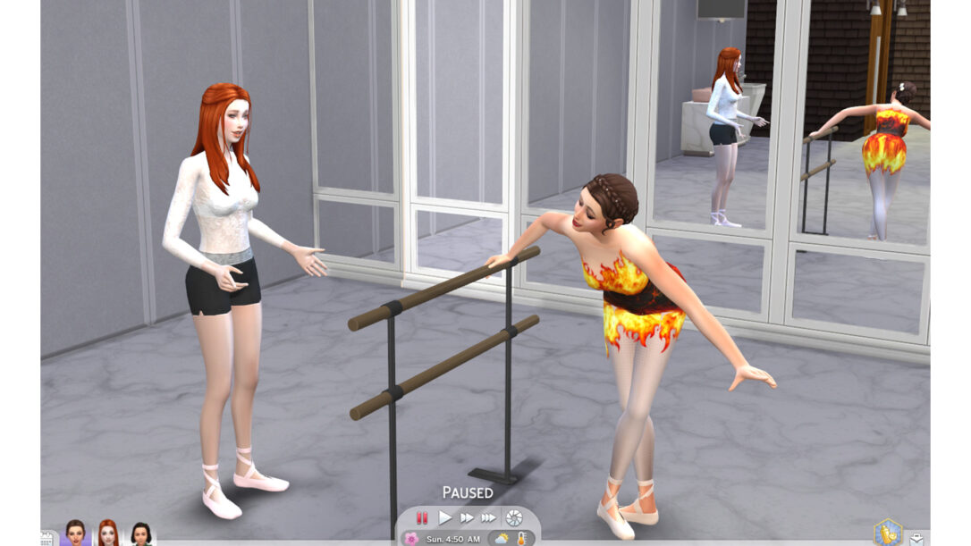 Mod: Barra de ballet funcional, por Mercuryfoam para Los Sims 4 | Simlish 4