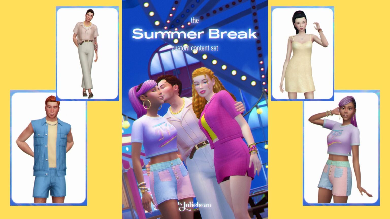CC: Fin del verano colección de ropa para Los Sims 4 - Simlish 4