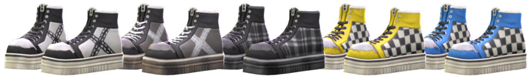 CC: "Grunge Revamp Shoes" en Los Sims 4 por Trillyke | Simlish 4