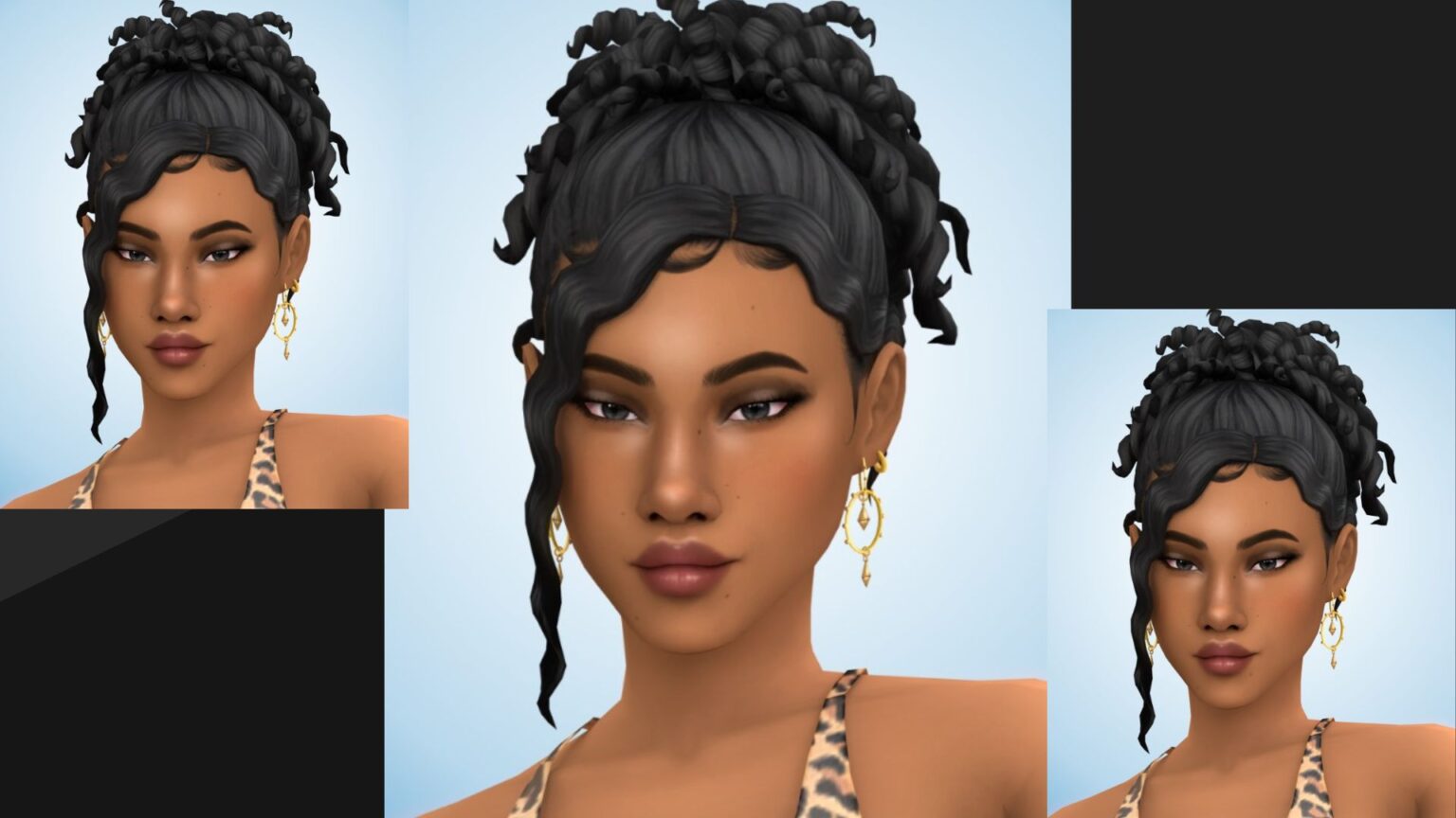 CC: Precioso recogido de pelo rizado para mujer creado por Aladdin-The ...