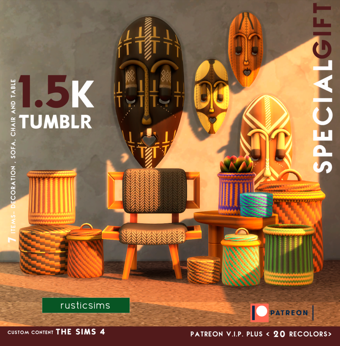 CC: Decora las casas de tus Sims con este set creado por RusticSims ...