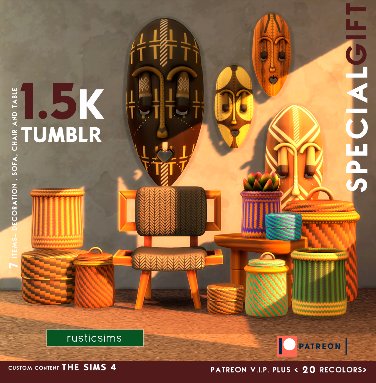 CC: Decora las casas de tus Sims con este set creado por RusticSims ...